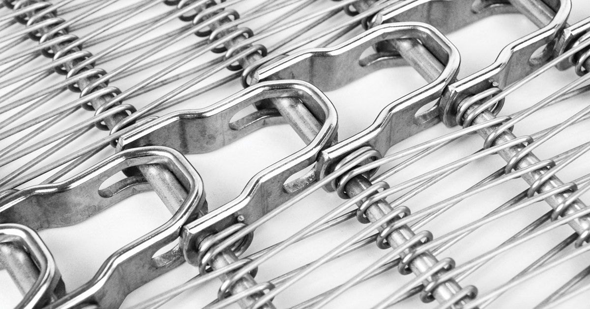 Small Radius Heavy Duty Omni-Grid® | Metal Lotension Conveyor Belts